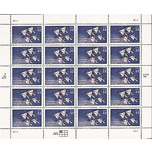 U.S. AIR Force - F-16c Fighter Jets Sheet of Twenty 32 Cent Stamps Scott 3167