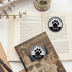 Dogs Badge Rated Car Emblem, 4 x 4 Metal Automotive Badge 3D Metal Car Badges Emblems Round Emblem Decals Car Badge Decals Stickers Compatible with Jeep Wrangler Vehicles Trucks SUV