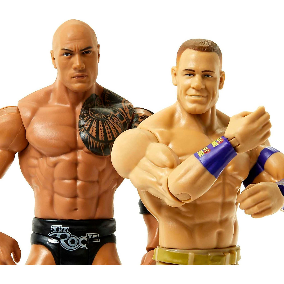 Mattel The Rock vs John Cena Championship Showdown 2-Pack 6-inch Action Figures Monday Night RAW Battle Pack for Ages 6 Years Old & Up