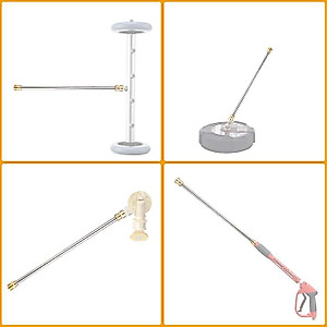 PWACCS Pressure Washer Extension Wand, Universal Lance Extension for Power Washer, Stainless Steel Replacement of Pressure Washing Extended Rod, M22 to 1/4 Inch Quick Connector