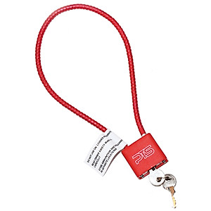 Premium Tactical Supply Cable Gun Lock with Key (15") - Keyed Alike - California Approved Safety Device - Secures Pistol, Rifle, Shotgun, Revolver, and Other Firearm Types (1 Pack)