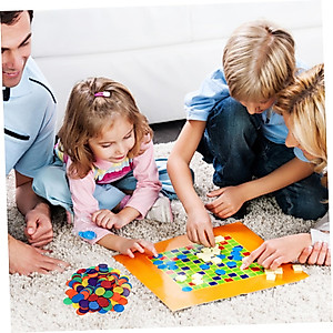 TOYANDONA Wide-application Counting Chips Bingo Chips Poker Chips Set 180pcs Acrylic Discs Math Learning Toys Party Favors