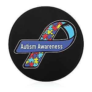 Autism Awareness Ribbon Cutting Board Tempered Glass Chopping Board for Kitchen Hotel