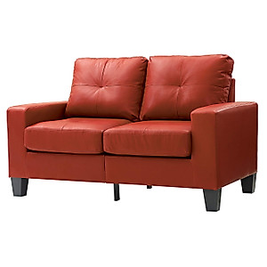 Glory Furniture Newbury Modular Loveseat Red