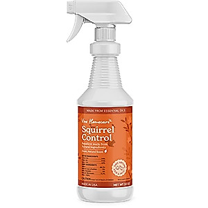 Vine Homecare - Squirrel Control Spray - Natural, Non-Toxic Squirrel Repellent - Quick, Easy Pest Control - Safe for Use Around Children and Pets - Made with Essential Oils - 32 OZ