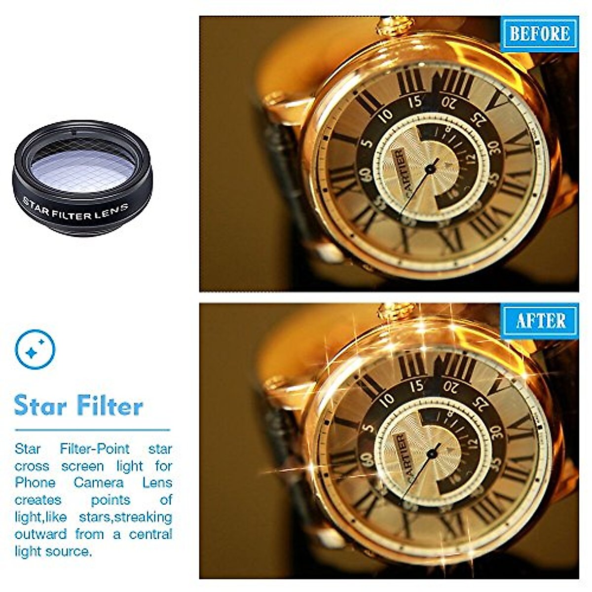 Apexel 10 in 1 Phone Camera Lens Kit Wide Angle/Macro/Fisheye/Telephoto/CPL/Flow/Radial/Star Filter/Kaleidoscope Lens for iPhone and Most Phone