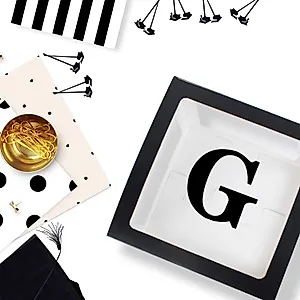 LINGTEER Class of 2023 Black Balloons Box Graduation Party Decorations - 4Pcs Balloon Boxes Cheers to School Grad Party Decorations Supplies.