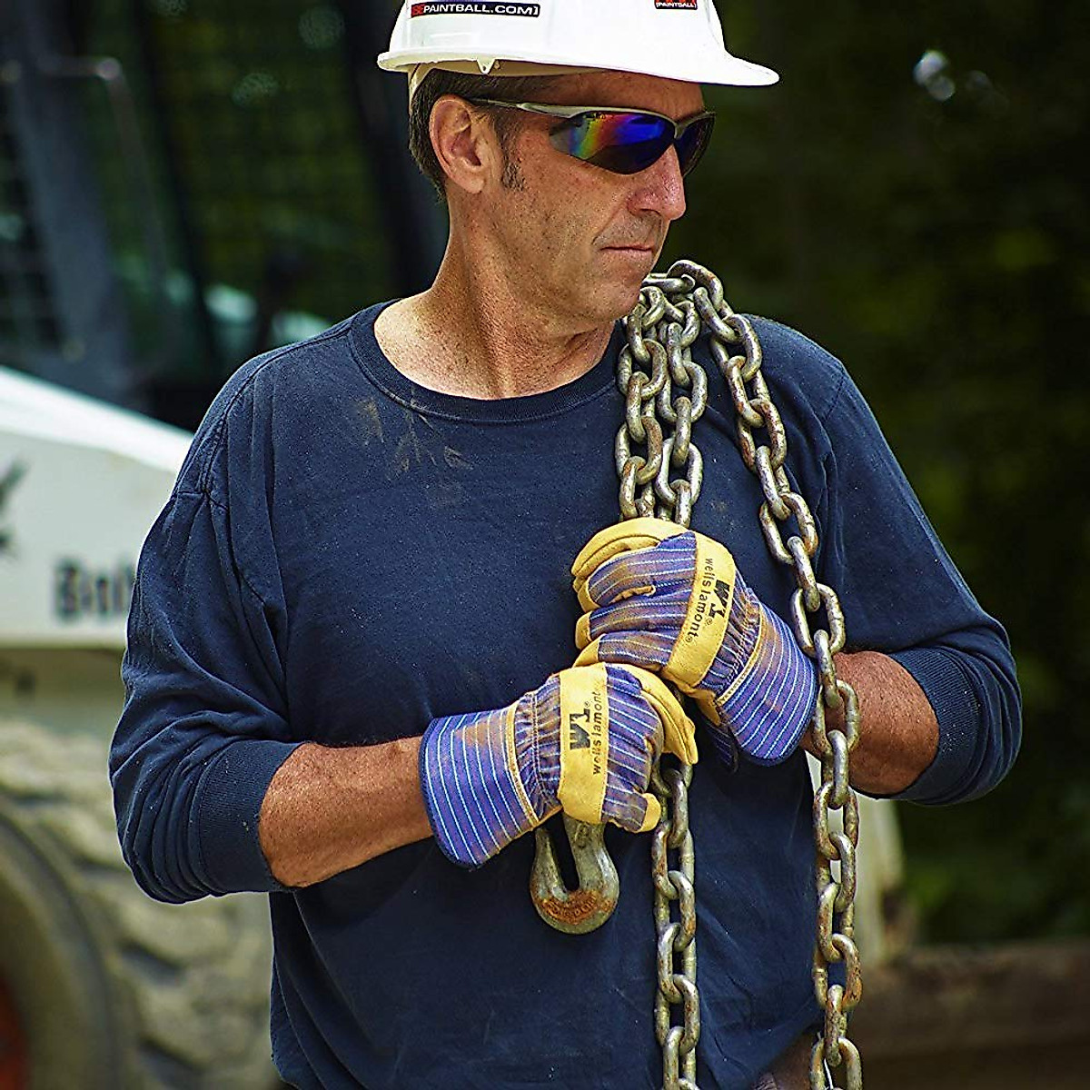 Wells Lamont Heavy Duty Work Gloves with Leather Palm (Wells Lamont 3300XL), Palomino, X-Large (Pack of 1)