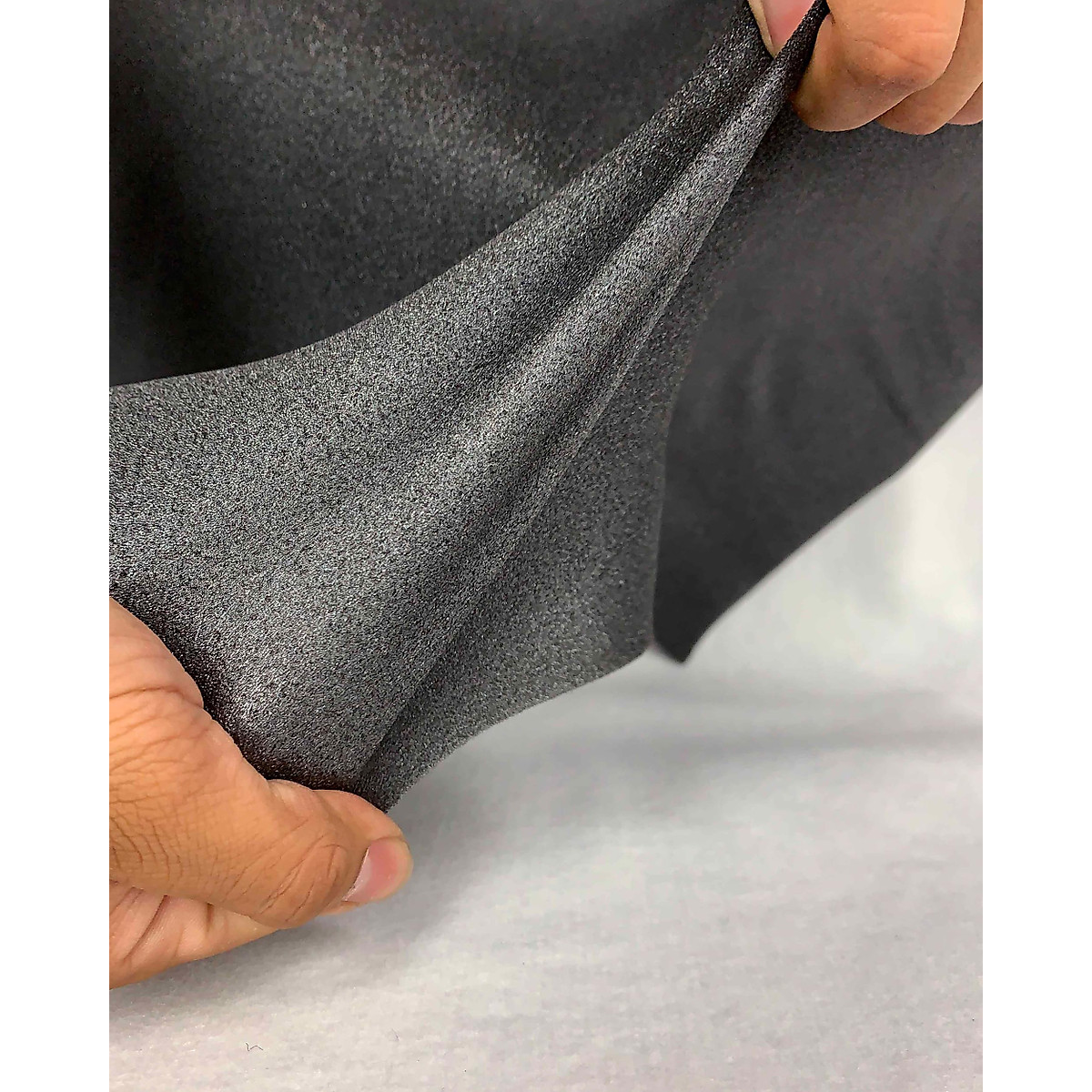 FabricEmpire 1/8'' Medium Density 60'' Wide Stretch Charcoal Foam for Arts and Crafts, Vinyl, Home & Automotive Upholstery Projects (Sold by Continuous Yard)