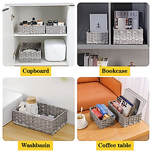 Woven Storage Toilet Paper Basket Bathroom Organizing Tray Shelf Organizers Pantry Plastic Tank Cubby Storage Toy Bins Snack Organizers Small Dresser Decor Towel Kitchen Clothes Bins Containers Box