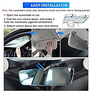 KUST Windshield Sun Shade for Subaru Crosstrek Wagon 2024 2023 2022 2021 2020 2019 2018 Window Sunshade Sun Visor Protector Foldable Blocks UV Rays Keep Your Car Cooler
