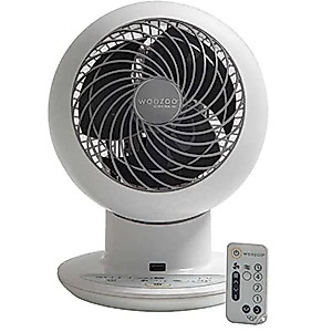 IRIS USA, Woozoo SC15T, Remote Controlled Compact Globe Oscillating Circulating Fan, White, 1 Pack