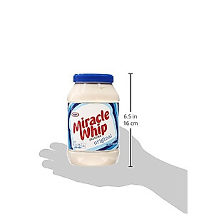 Miracle Whip Dressing, for a Keto and Low Carb Lifestyle, (30 fl oz Jar)