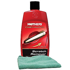 Mothers California Gold Scratch Remover (8 oz.), Bundles with a Microfiber Cloth (2 Items)