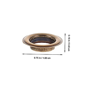 Ciieeo 1 Box Air Eye Button Set Bag Handmaking Accessories Metal Eyelets DIY Craft Washer Snap on Buttons Brass Fasteners Watch Strap Tool Eyelets Grommets Set Eyelets Button Set Copper