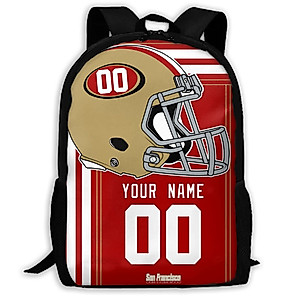 ANTKING San Francisc0 Backpack Customized High capacity Personalized Any Name and Number Fans Gifts for Kids Men