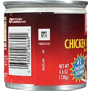 Libby's Vienna Sausage in Chicken Broth 4.6 oz. Can (6 Cans)