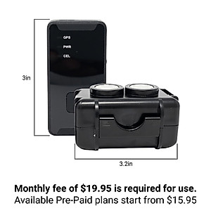 Optimus 2.0 GPS Tracker - Bundle with Twin Waterproof Magnet Case for Vehicles, Assets - 4G LTE - Real-Time GPS Tracking Device – Instant Alerts