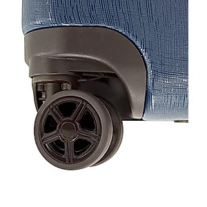 London Fog Brentwood II Expandable HARDSIDE Spinner, Blue, Carry-On 20-Inch