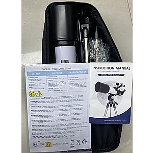 Telescope for Adults, 70mm Aperture 500mm Refractor Telescope for Astronomy Beginners, 20X-150X, Fully Multi Coated Optics, Portable Travel Telescope with Pro Tripod, Phone Adapter & Backpack