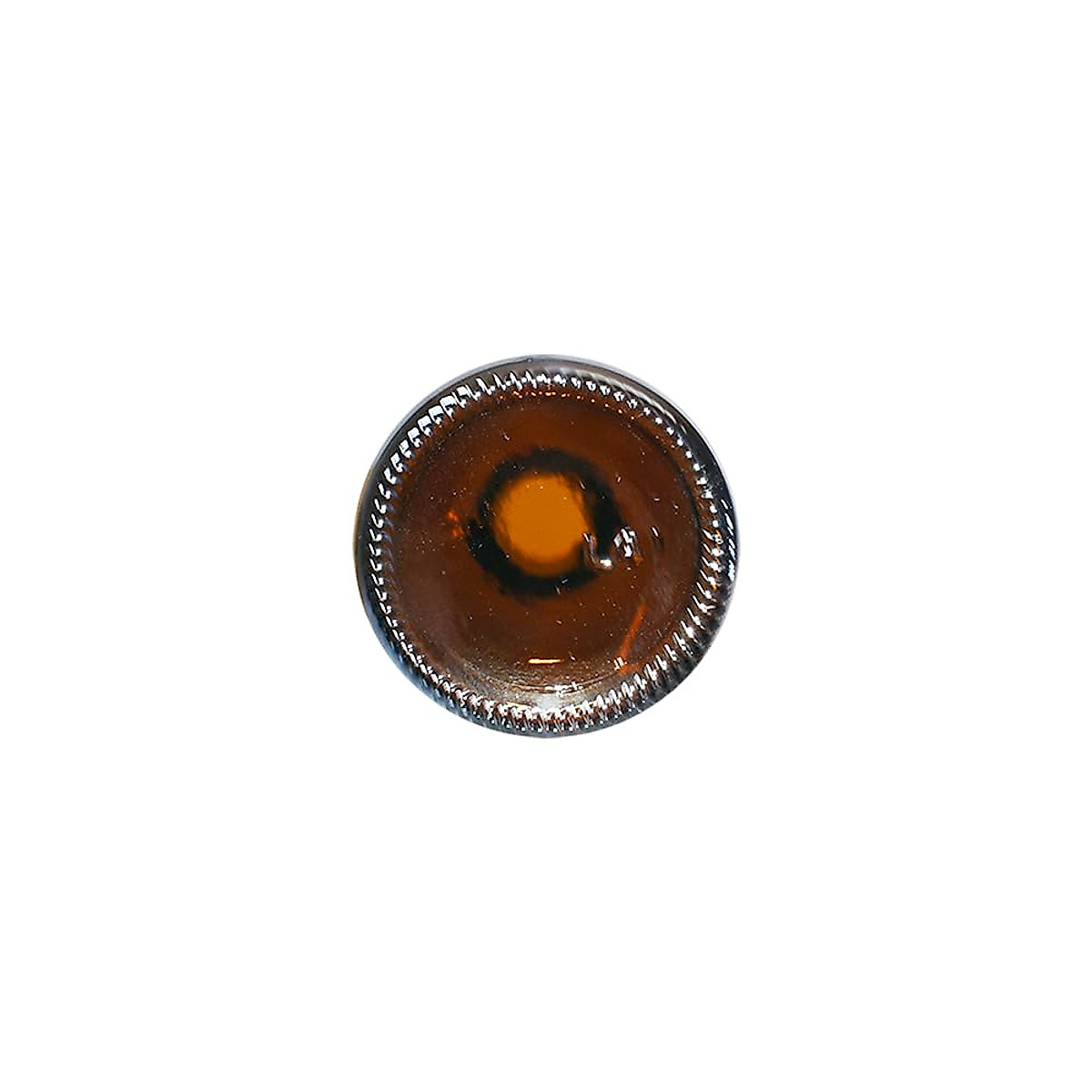 (Pack of 24) 4 oz. Amber Boston Round with Black Graduated Glass Dropper