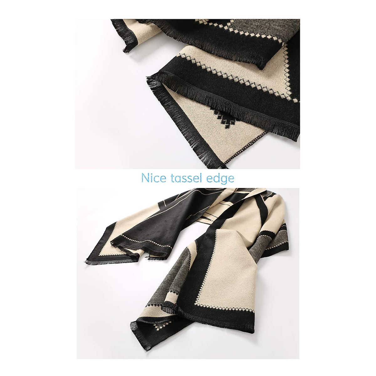 Jeelow Winter Scarf Scarfs For Women, Cashmere Like Blanket Scarf Pashmina Shawls And Wraps Scarves (Abstract)