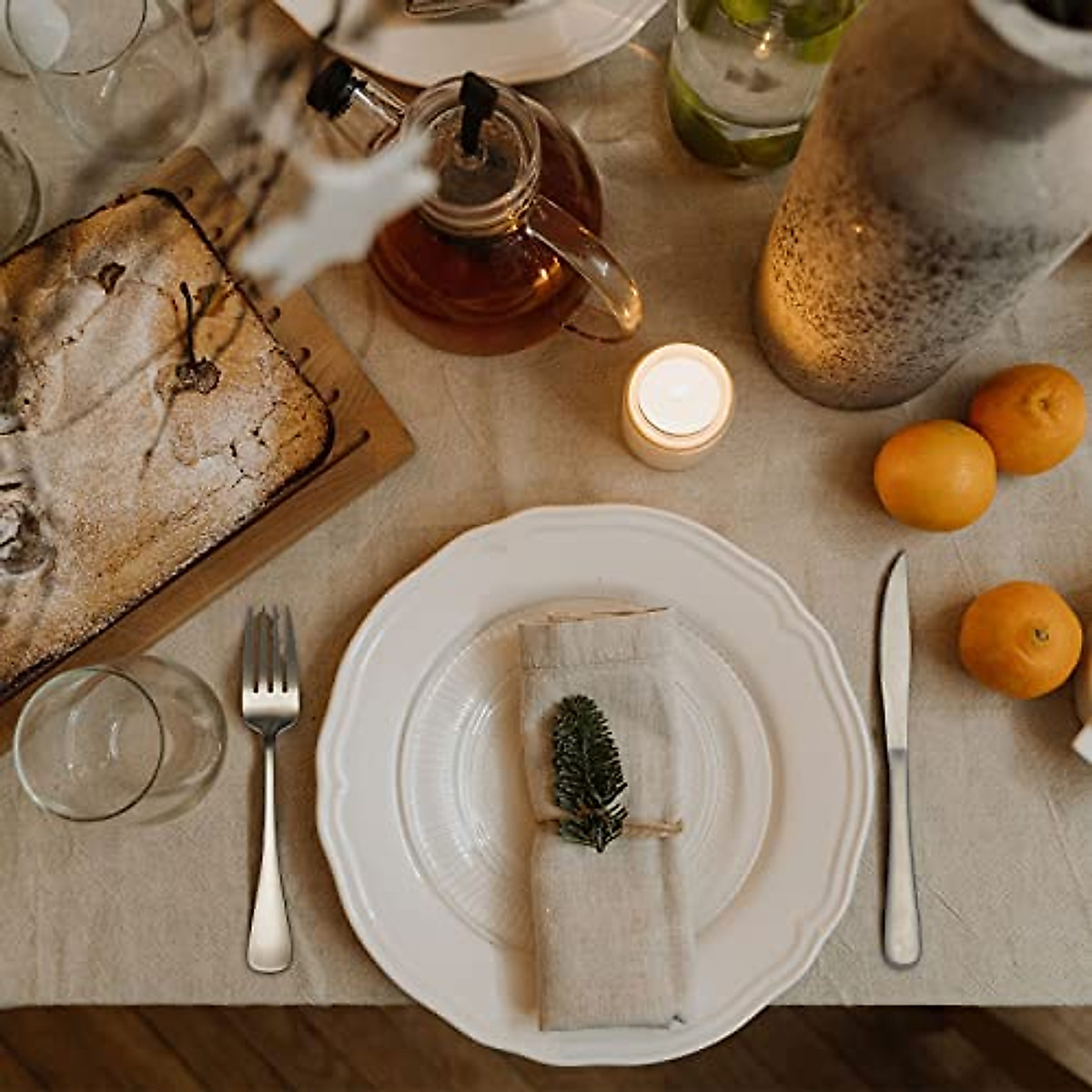 DAFU Stainless Steel Dinner Knives Silverware Cutlery Table Knives Mirror Polished Dishwasher Safe - Pack of 12 （Silver 9 Inches）