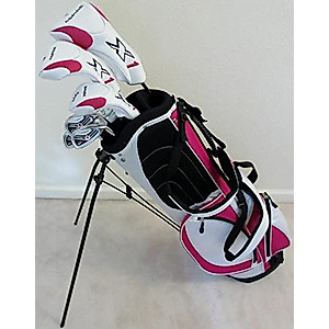 Womens Petite Golf Clubs Set - Complete Custom Made for Ladies 5'0"-5'5" Tall Taylor Fit Driver, Wood, Hybrid, Irons, Putter, Bag