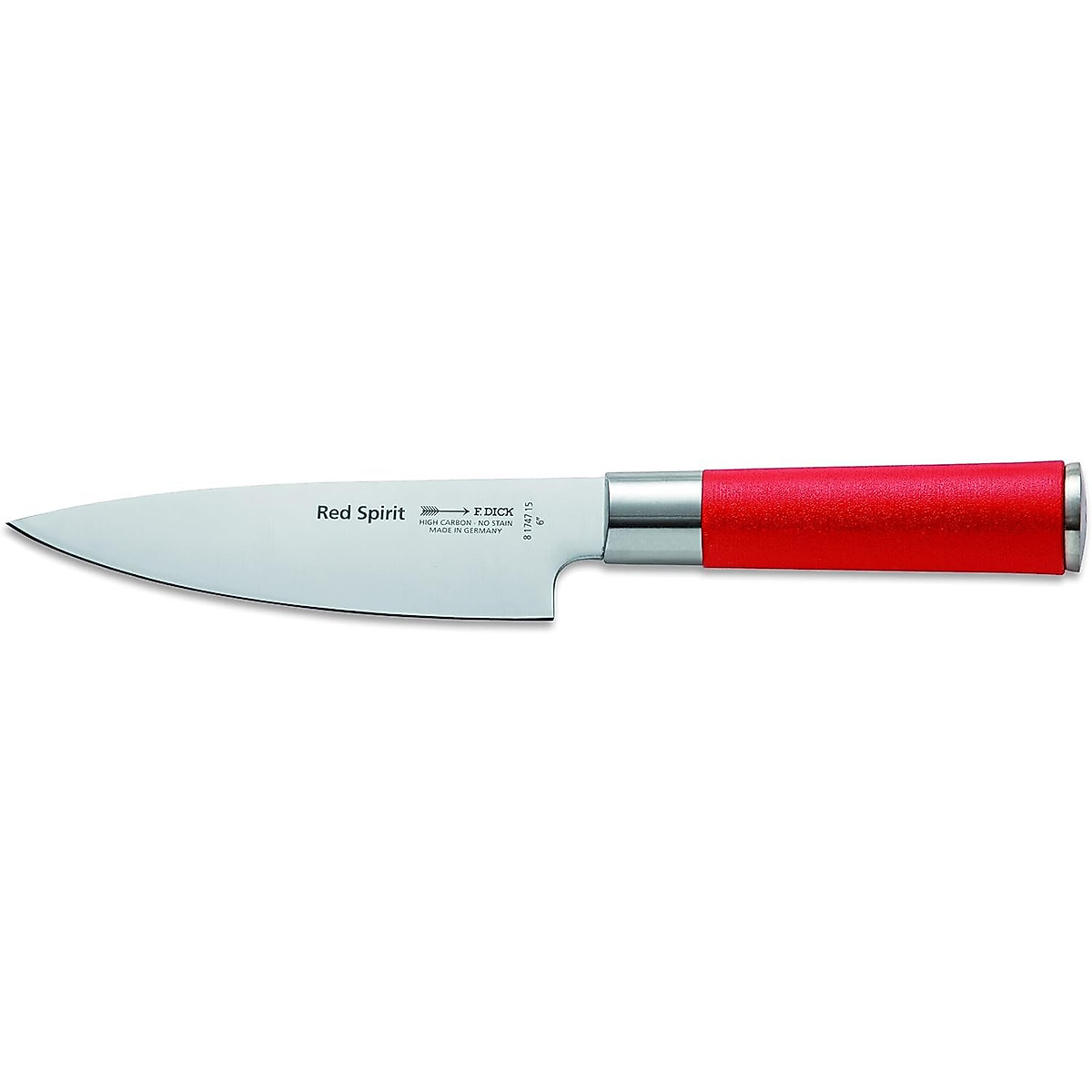 F. DICK - Red Spirit Chef’s Knife - Kitchen knife with 5.9’’ blade & 56 HRC - Ideal for precise cuts - Versatile knife - NSF Certified - Ultra sharp - Ergonomic handle - high carbon - Made in Germany