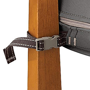 Classic Accessories Montlake Water-Resistant 74 x 23 x 3 Inch Outdoor Chaise Lounge Cushion, Patio Furniture Cushion, Light Charcoal, Outdoor Seat Cushions