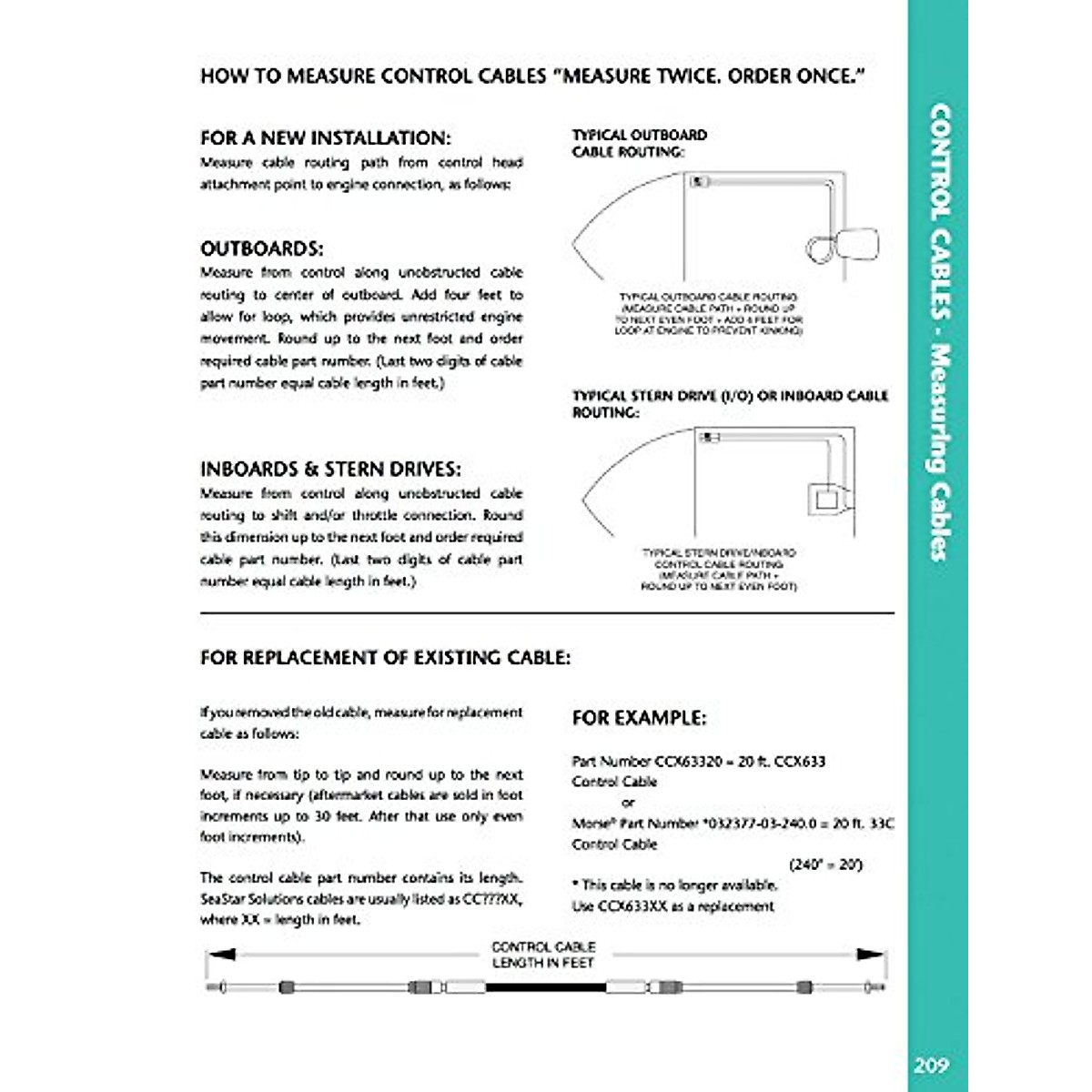 Dometic SeaStar Xtreme Control Cable, CCX21415, 15ft.