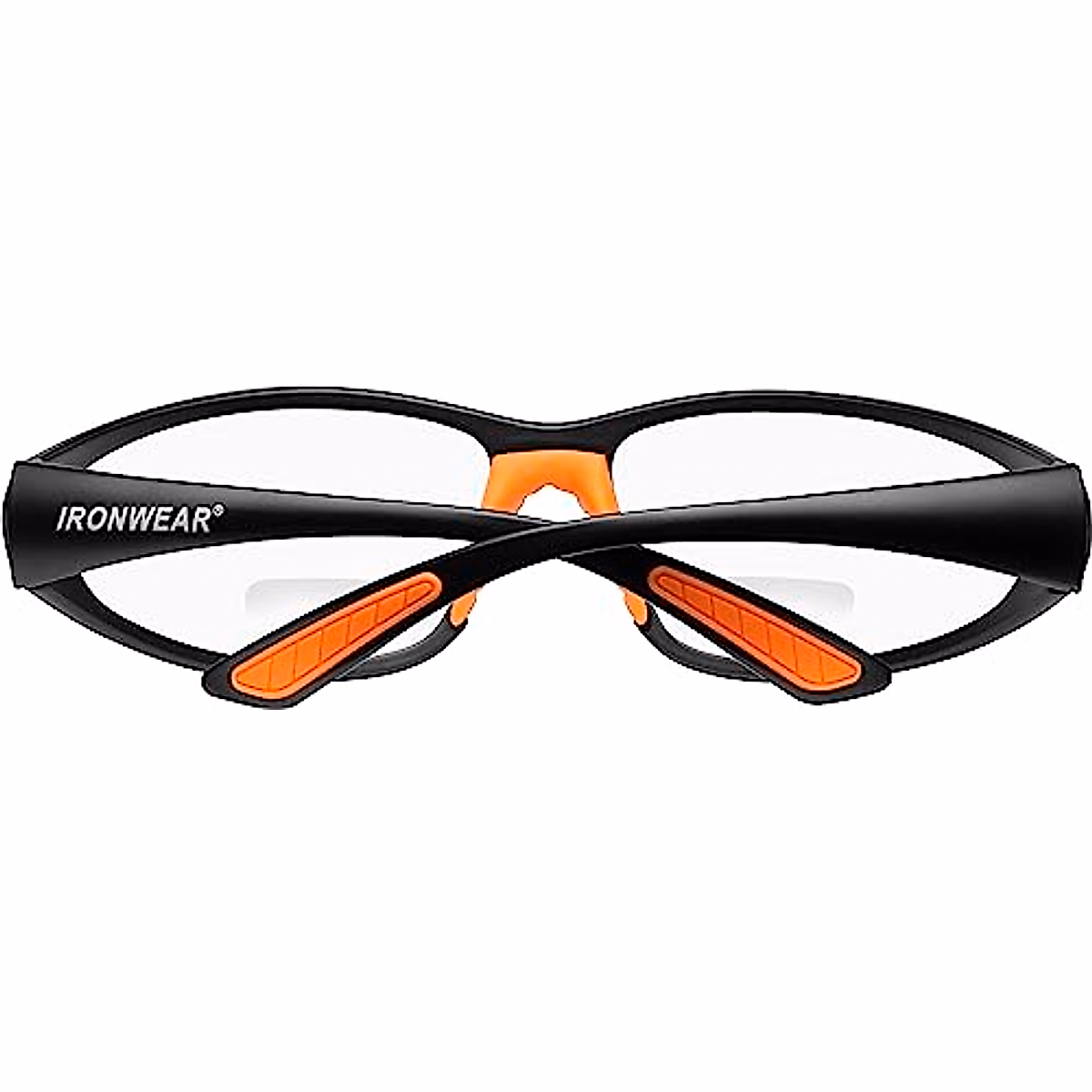 Ironwear Bradford 3030 Series Nylon Protective Safety Glasses with 2.0 Bifocal Lens, Clear Lens, Black Frame (3030-C-2.0), One Size