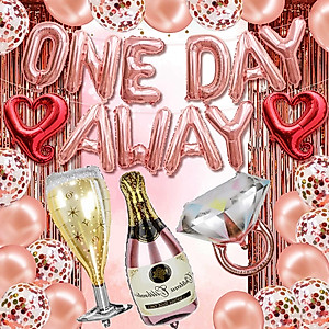 One Day Away Rehearsal Dinner Decorations Wedding Rehearsal Dinner Decorations One Day Away Balloons Banner The Night Before Wedding Rehearsal Decorations Bridal Shower Engagement Wedding Rehearsal