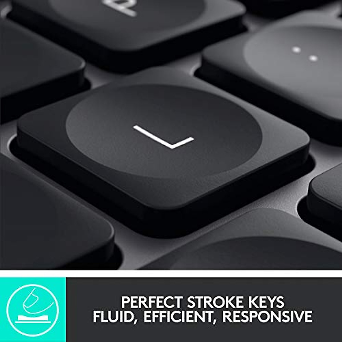 Logitech MX Keys Advanced Wireless Illuminated Keyboard for Mac,Backlit LED Keys, Bluetooth,USB-C, MacBook Pro/Air,iMac, iPad Compatible, Metal Build