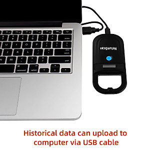NetumScan Upgraded Pet Microchip Reader Scanner, 256 Data Storage Animal Tag Scanner Rechargeable Handheld Pet Chip ID Scanner with Stable OLED Display for ISO 11784/11785,FDX-B and ID64 RFID EMID