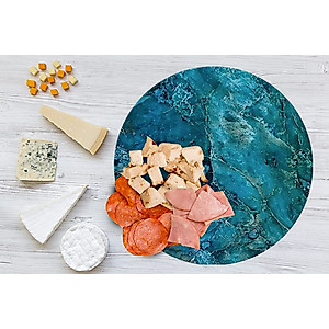 HASTA LA RAIZ | Mexican Handmade Cheese Board covered with resin. Ideal for Charcuterie Platter & Serving Tray. Model: Imperial Jade.