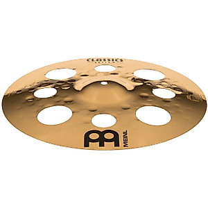 Meinl 16" Trash Crash Cymbal with Holes - Classics Custom Brilliant - Made in Germany, 2-YEAR WARRANTY (CC16TRC-B)