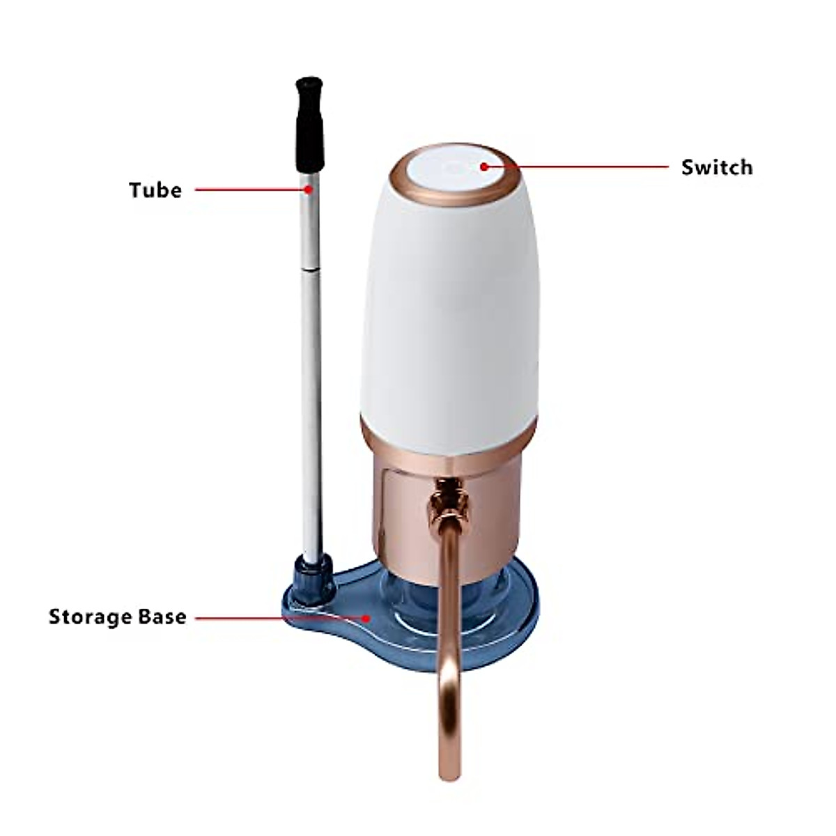 SYNWONG Electric Wine Aerator Pourer Automatic Wine Dispenser – Effortless One-Button Pouring and Enhanced Flavor at Your Fingertips, Great Gift for Wine Assesory Lovers