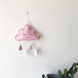Maritown Raindrop Cloud Ceiling Mobile Hanging Garland Decorations Baby Bedroom Baby Nursery Bedroom Pendant