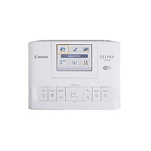 Canon SELPHY CP1300 Wireless Compact Photo Printer + RP-108 High-Capacity Color Ink/Paper Set Bundle, White