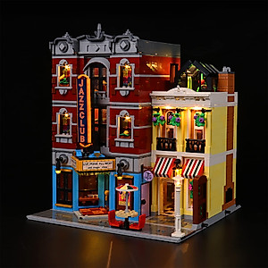 Xunsan LED Light Kit for Lego Jazz Club 10312 Building Blocks,Compatible with Lego Jazz Club Set,Light up Your Lego 10312 Model,Standard Version(NOT Include Lego Model)