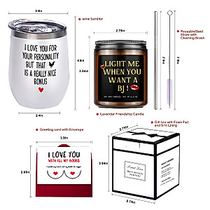 Gifts for Boyfriend Valentines Day Naughty Birthday Candles Boyfriend Gifts from Girlfriend Husband Birthday Gifts for Boyfriend Happy Anniversary, Gifts for Men Husband,Him,Couple,Fiance,Lover