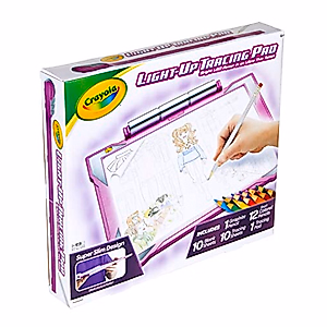 Crayola Light Up Tracing Pad Pink, Gifts & Toys for Girls and Boys, Age 6, 7, 8, 9 [Amazon Exclusive]