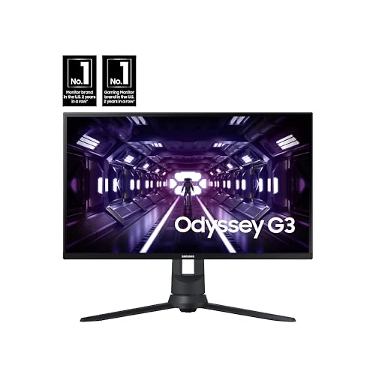 SAMSUNG 32" FHD 1080p Odyssey G3 Ultrawide Gaming Monitor, 1500R Curved Display, 165Hz, 5ms, AMD FreeSync Premium, Borderless Design, Eye Saver Mode, Black (LC32G35TFQNXZA)