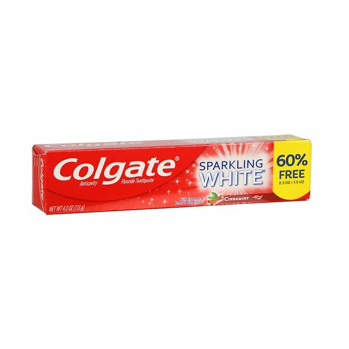 (Pack of 3) Colgate Sparkling White Cinnamint Gel Toothpaste 4 Oz