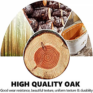 MegLob Free Standing Thickened Solid Wood Bathtub, Oval Soaker Tub, Classic Hand-Carved All-Wood Deep Soaker, White Wooden Freestanding Bathtub with Inner Chair & Pop-Up Drain,160cm/62.99"