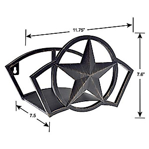 Liberty Garden 234 Liberty Star Mount Hose Butler, Holds 125-Feet of, 5/8-Inch, Black