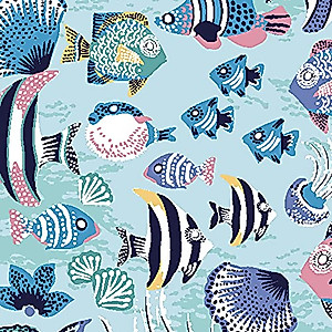 Vera Bradley Women's Recycled Lighten Up Reactive Convertible Belt Bag Sling Crossbody Bag, Paisley Wave Fish, One Size