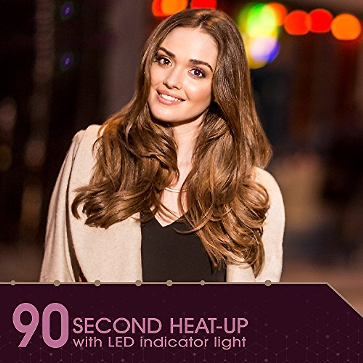 Remington H9100S Pro Hair Setter with Thermaluxe Advanced Thermal Technology Electric Hot Rollers 11 ¼", Purple, 1 Count