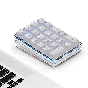 Magicforce Mechanical Numpad 21-Key Wired Number Pad for Laptop with Blue LED Backlit USB Number Pad for Laptop Desktop Computer PC (Brown Switch)